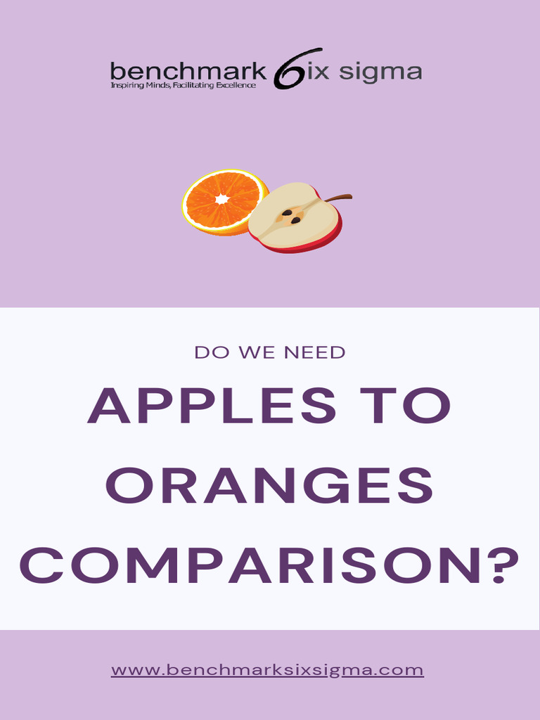 Apples To Oranges | PDF | Cognition | Business