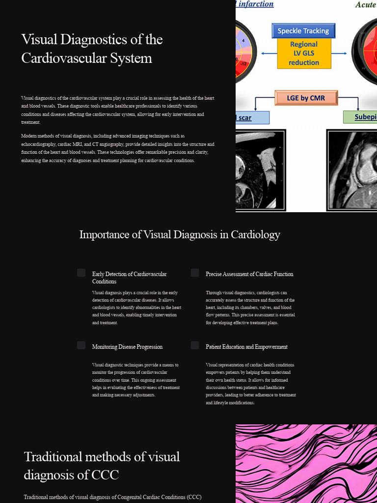 Cardiovascular Visual Diagnostics Explained | PDF | Cardiology ...