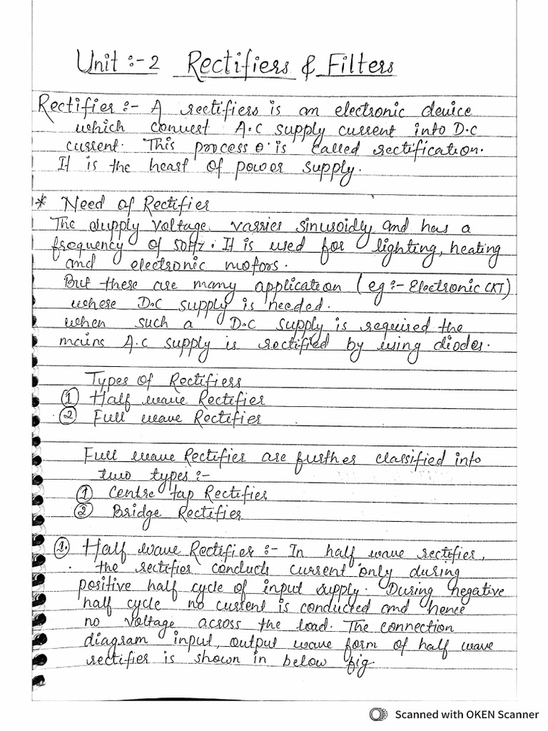 Rectifier & Filter | PDF