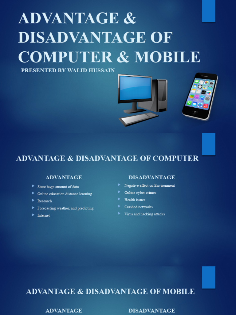 Difference Between Computer & Mobile | PDF