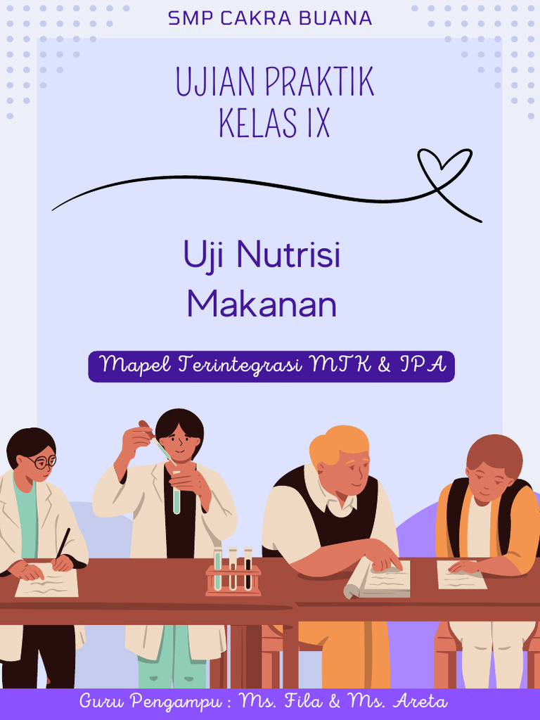 LKPD Uprak Kelas 9 MTK & Ipa (Uji Nutrisi) | PDF