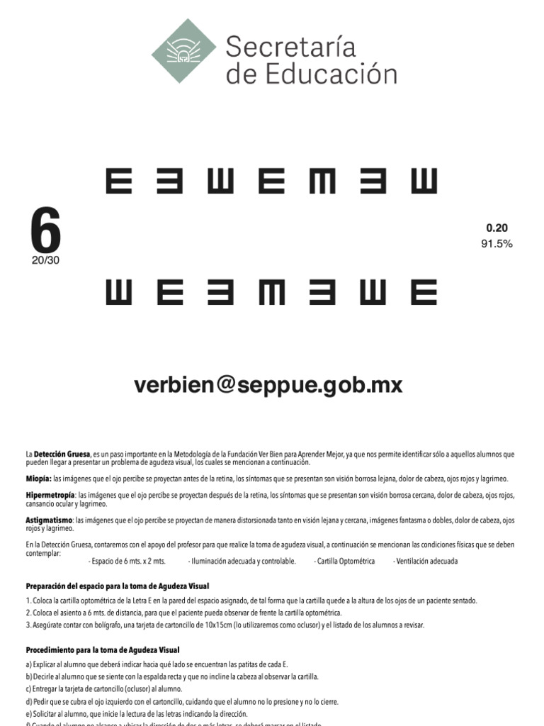 cartilla | PDF | Percepción visual | Agudeza visual