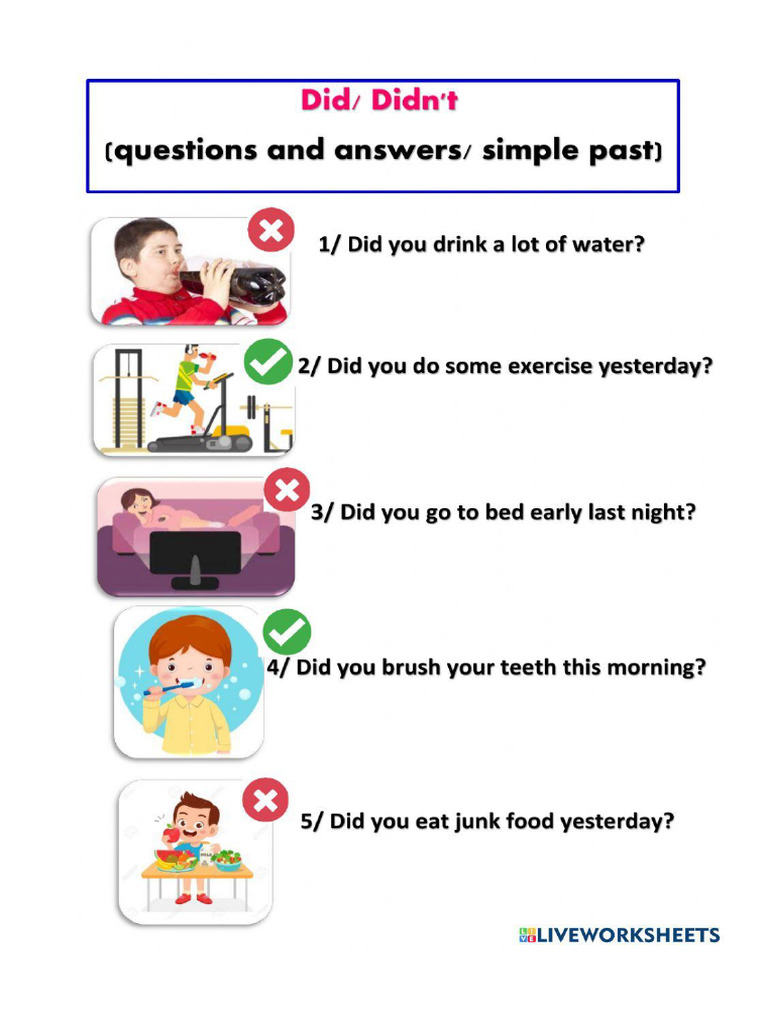 worksheet did question 2 | PDF