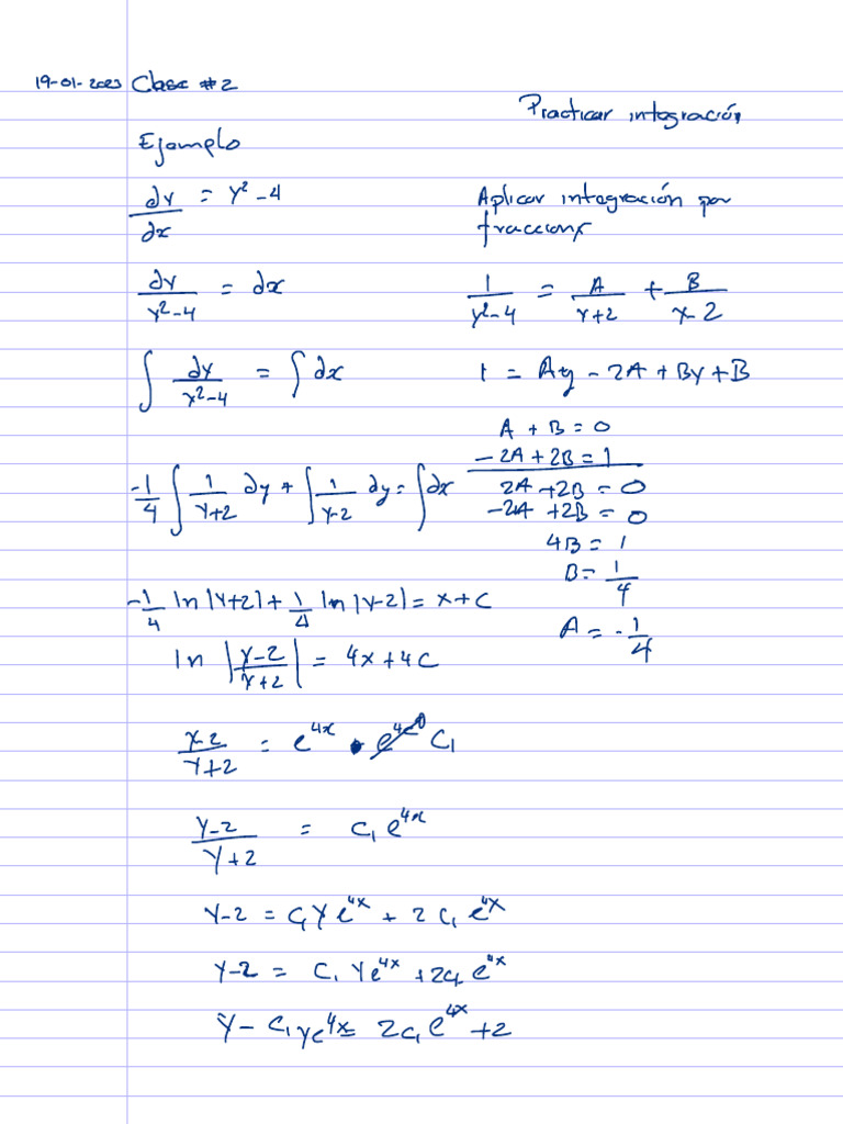 Clase #2 Matematicas Avanzadas | PDF