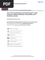 Hare Psychopathy Checklist | PDF | Psychopathy | Abnormal Psychology