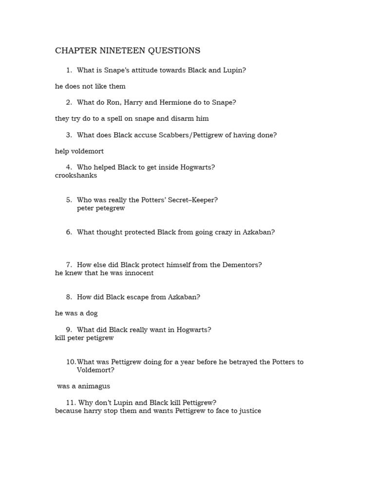 Chap 19 Questions | PDF | Mystery, Thriller & Crime Fiction