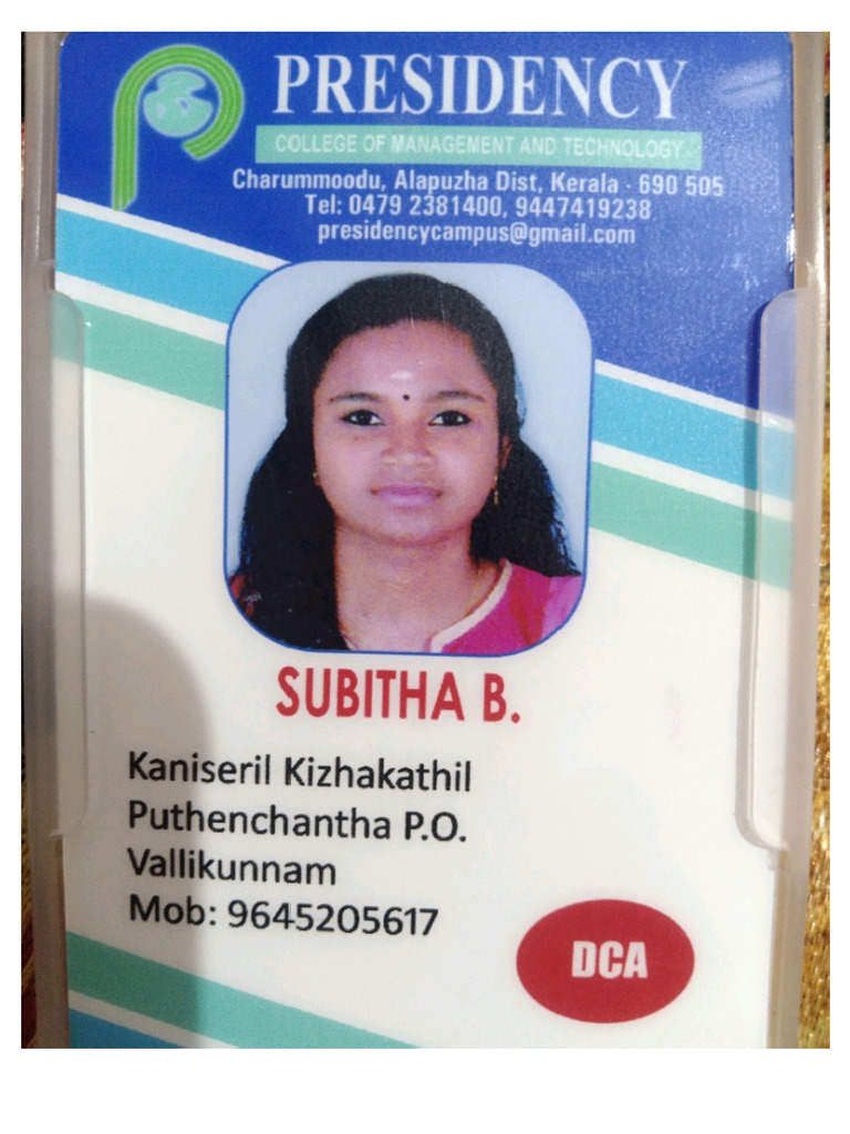 Subitha B CC | PDF
