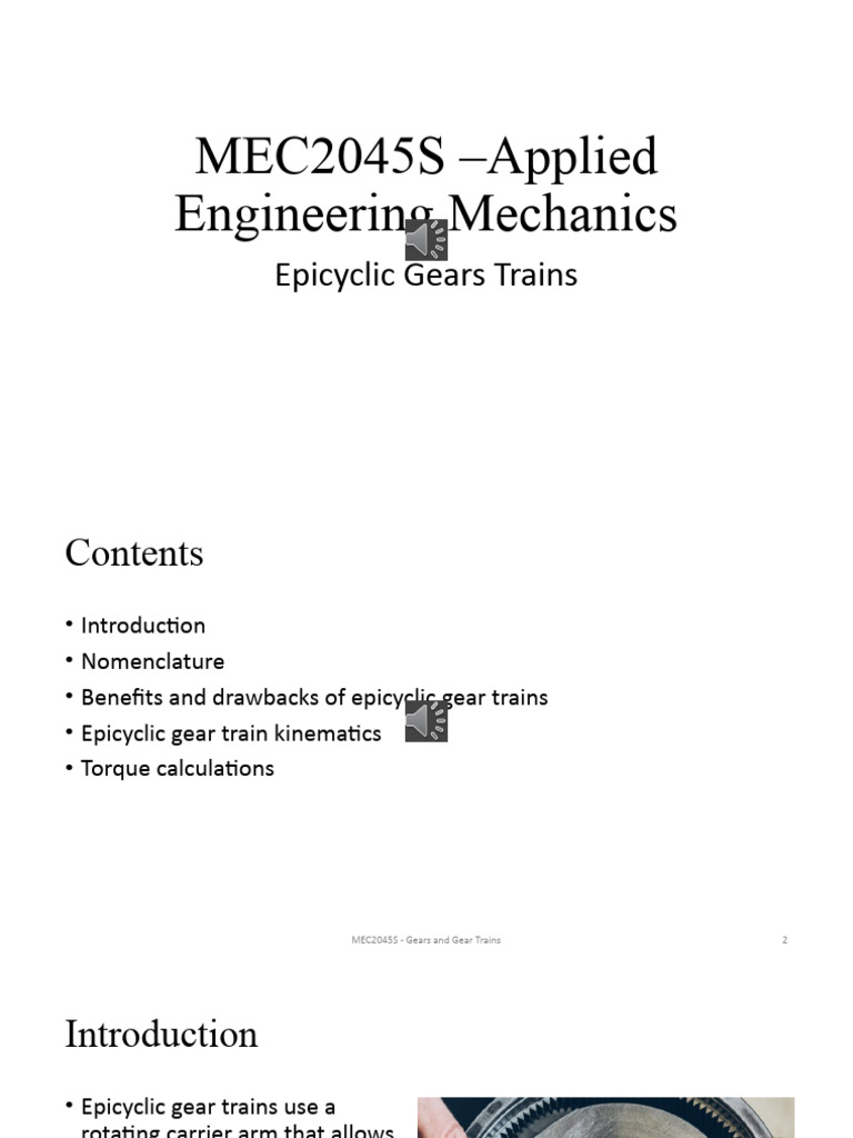 Mec2045s Gears 2 | PDF | Applied And Interdisciplinary Physics | Mechanical Engineering