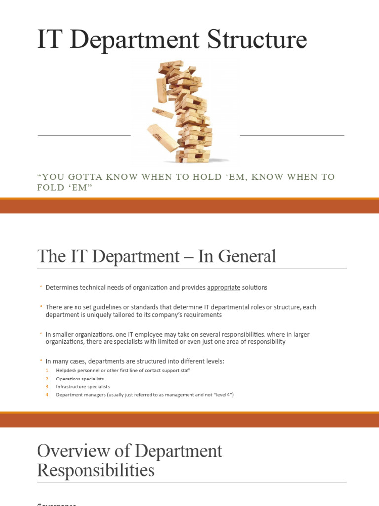 Part 6 - IT Department Structure | PDF | Computer Network | Server ...