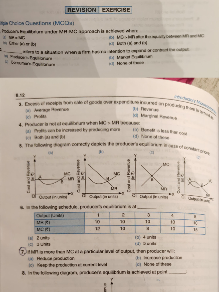 Producers Equilibrium | Download Free PDF | Marginal Cost | Economic ...
