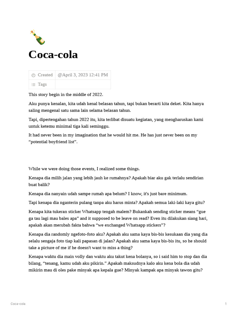 Coca Cola | PDF