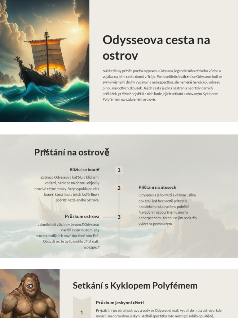 Odysseova Cesta Na Ostrov 111 (1) | PDF