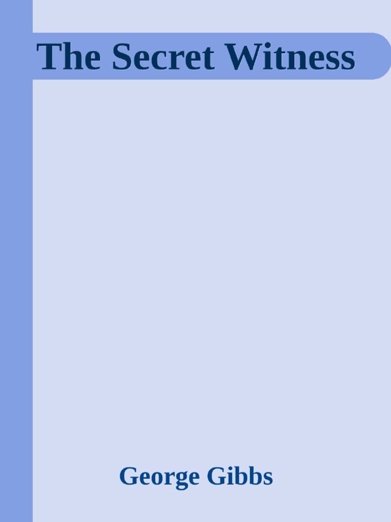 The Secret Witness | PDF | Poetry