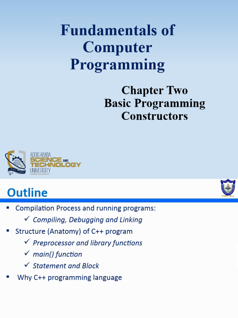 Chapter 2 - Basic Programming Constructors | PDF | Variable (Computer ... Chapter 2 - Basic Programming Constructors | PDF | Variable (Computer ...