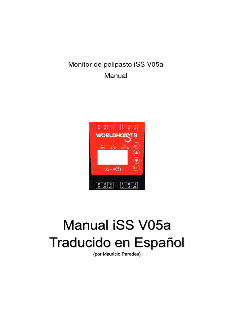 iSS-V05a Manual - V101 en Español (Traducido) | PDF | Ingeniería ...