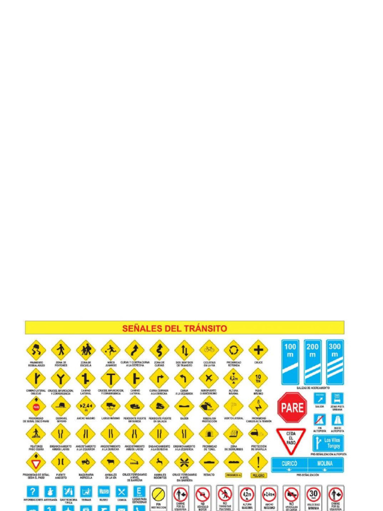 Simbolos de Señalizacion de Transito 1 | PDF