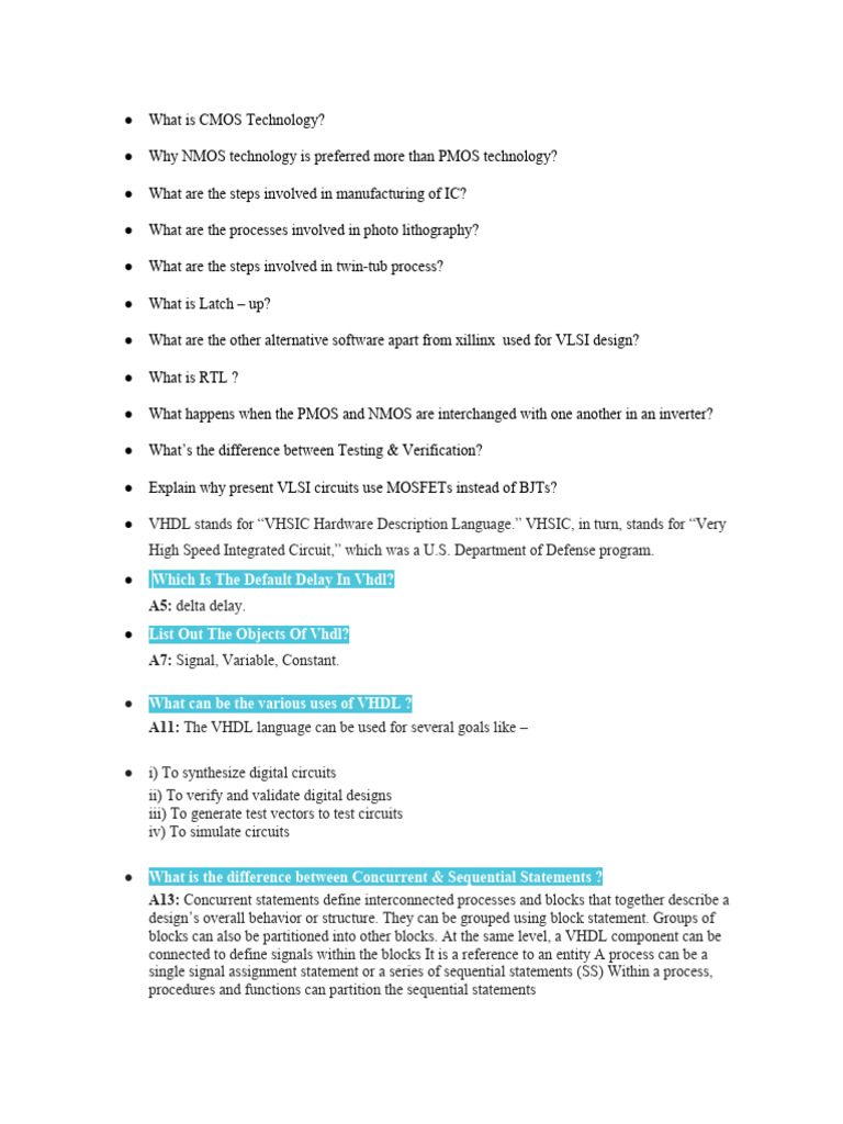 Vlsi Pdf Vhdl Field Programmable Gate Array