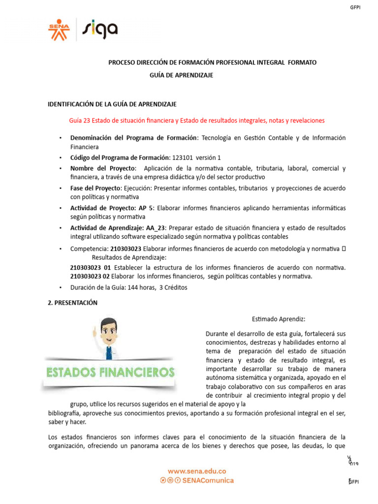 Guia 23 ESF | PDF | Contabilidad | Business