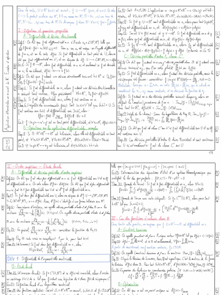 Calcul différentiel | PDF