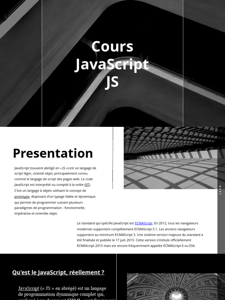 Cours Javascript | PDF | JavaScript | Programmation informatique