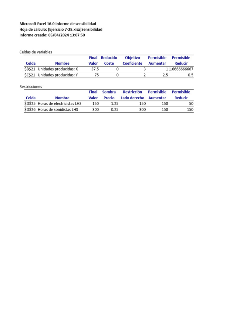 EjercicioS EXCEL | Descargar gratis PDF | Hoja de cálculo | Informática