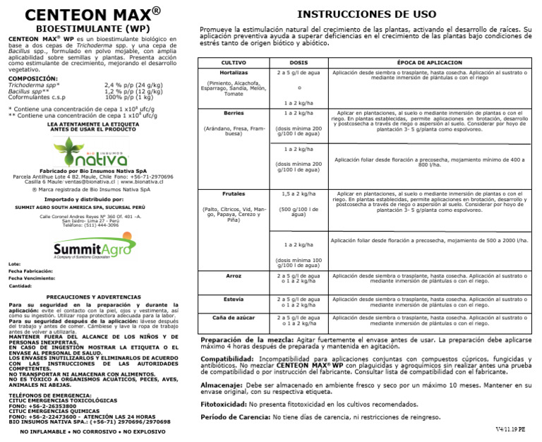 ETIQUETA | PDF | Pesticida | Agricultura