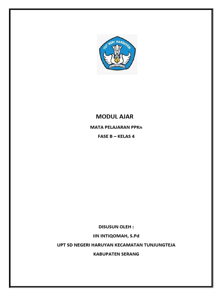 Modul Ajar - PPKN IV | PDF