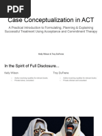 ACT Case Formulation Template v2.0 | PDF | Thought | Self