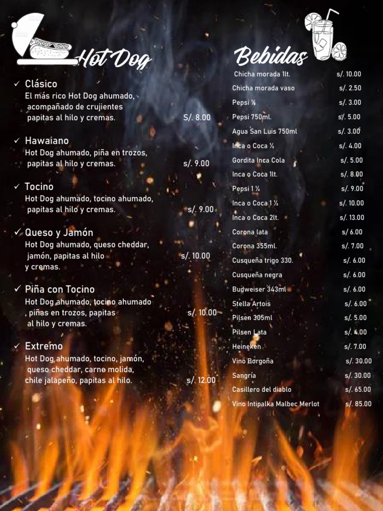 Carta de Alitas | PDF | Cocina norteamericana | Preparación de comida y ...
