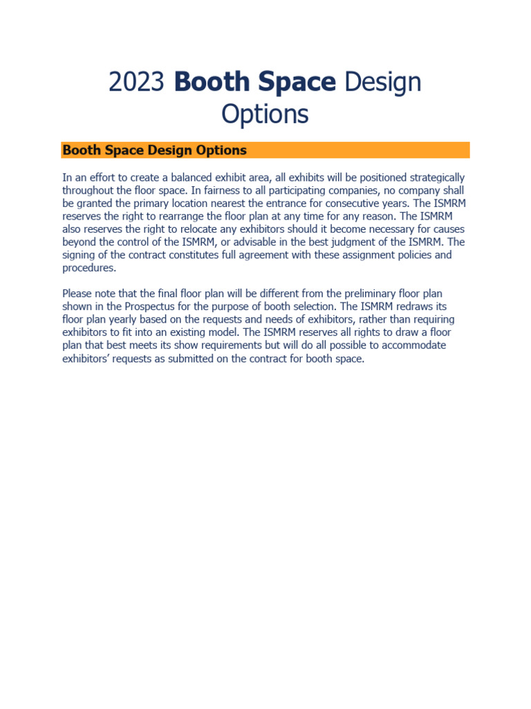 Booth Schematics Regulations | PDF | Fire Safety