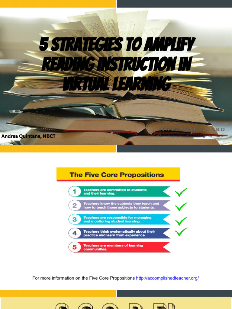 1 - Andrea Quintana - 5 Strategies To Amplify Reading Instruction in Virtual Learning | PDF ...