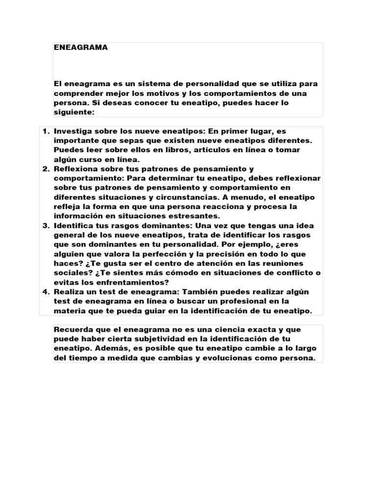 ENEAGRAMA | PDF