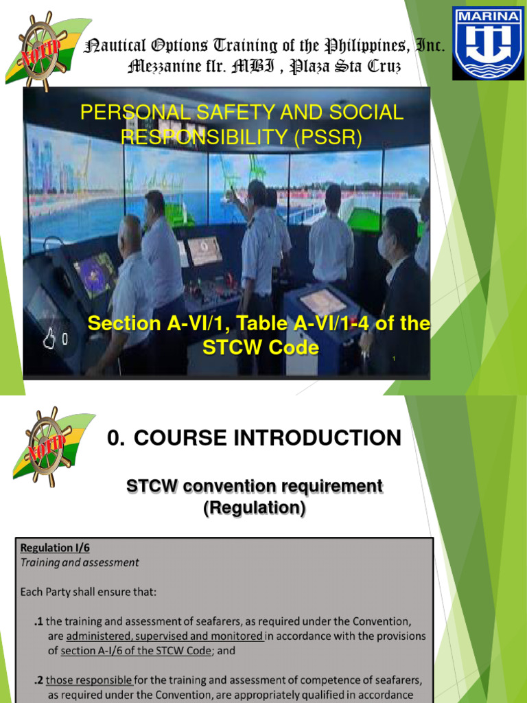 PSSR Training Course Overview | PDF | Food Web | Pollution
