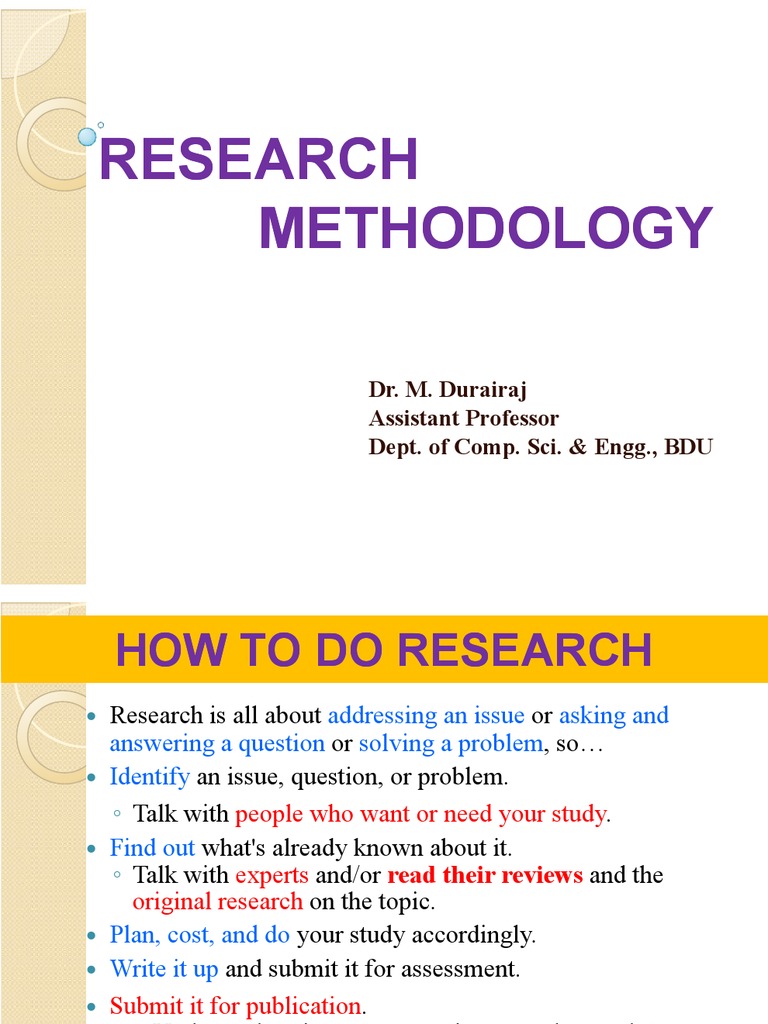 RM Unit 1 - Presentation | PDF | Experiment | Thesis