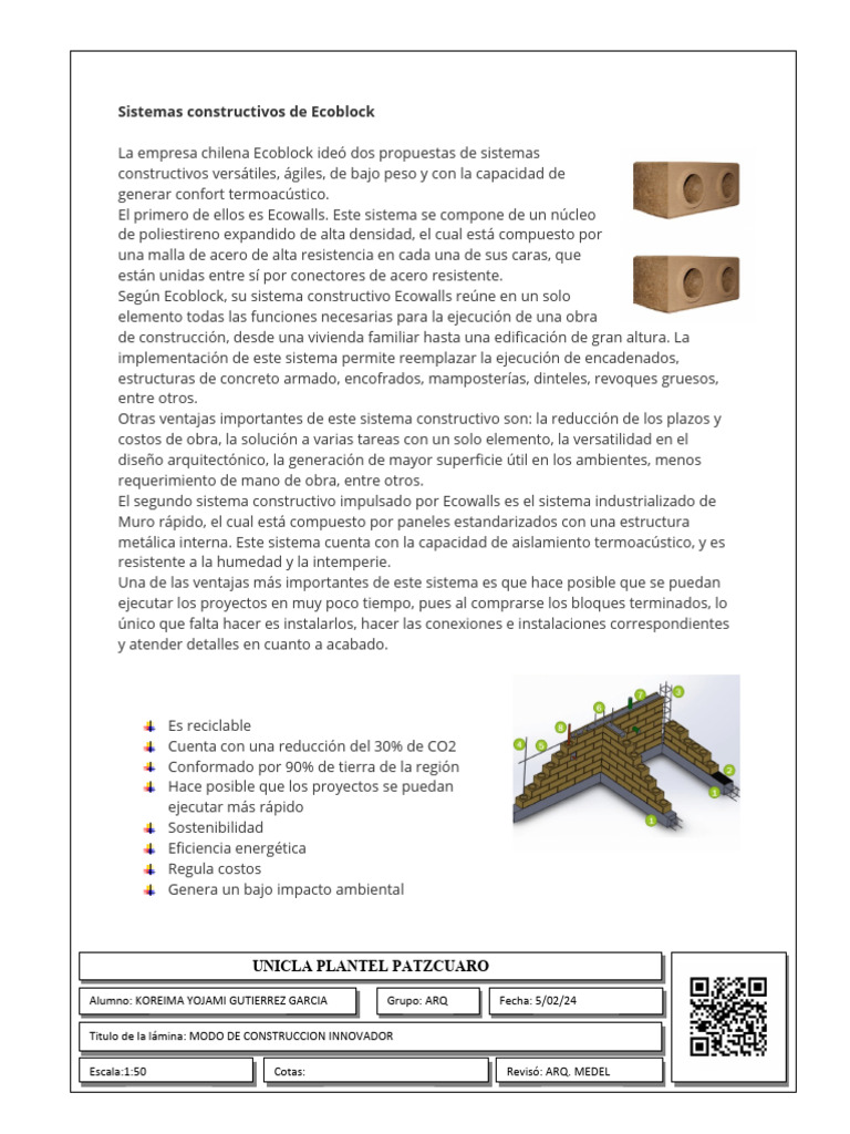 Sistema Constructivo Innovador | PDF | Hormigón | Aislamiento térmico