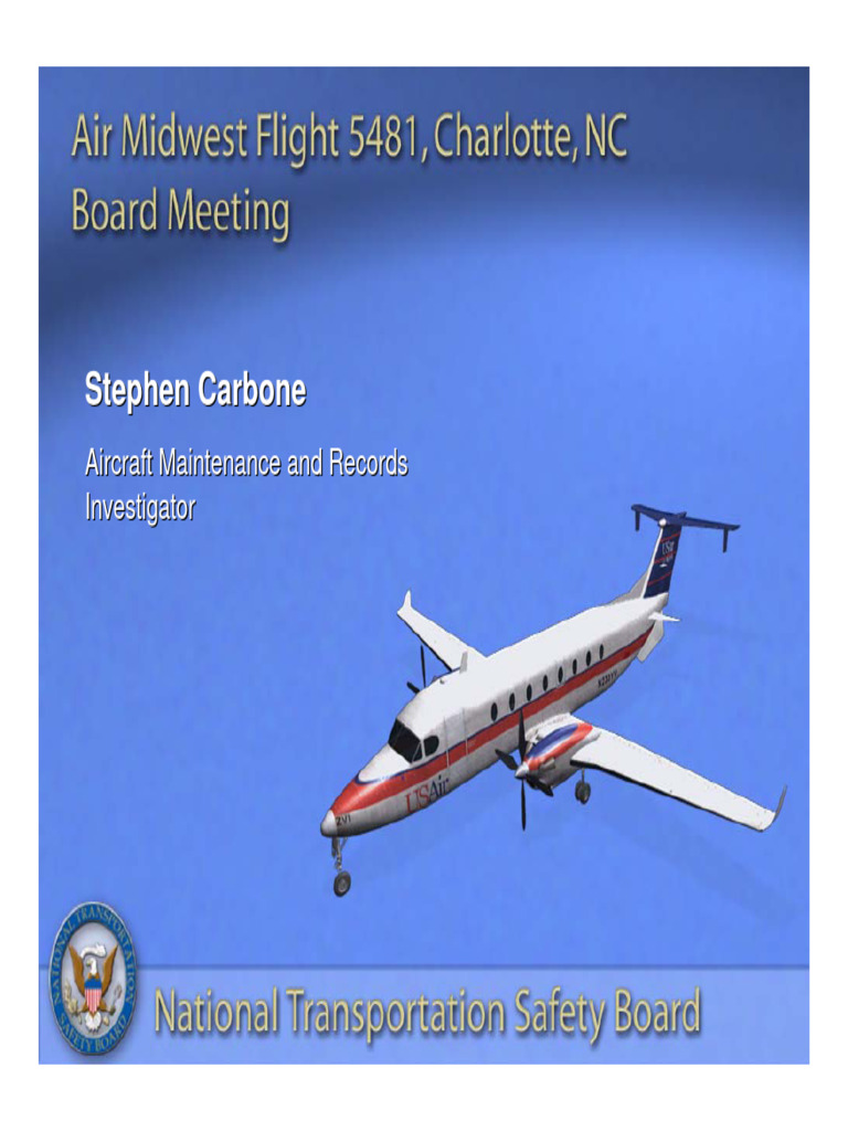 Maintenance and records_presentation 1900 | PDF | Aeronautics | Aviation