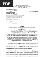 Sample Rejoinder Affidavit | PDF | Affidavit | Government