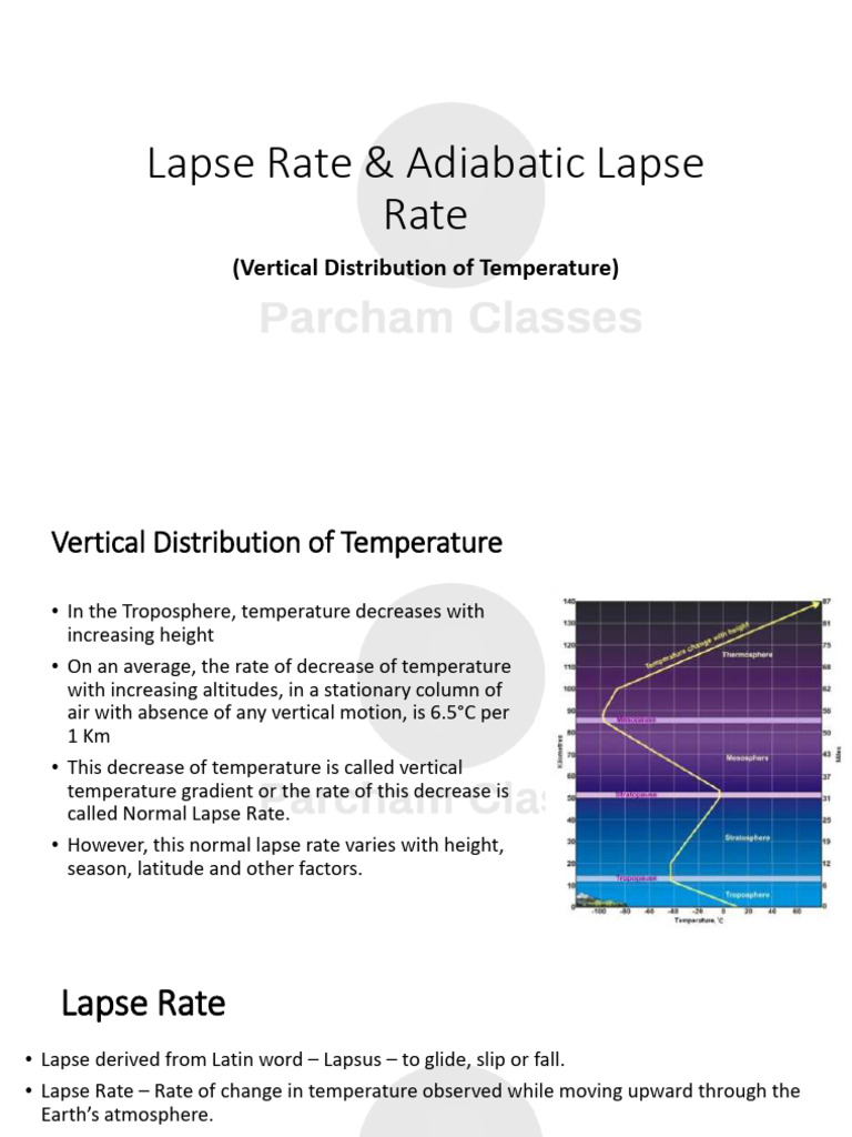 Lapse Rate Adiabatic LR | Download Free PDF | Troposphere | Physical ...