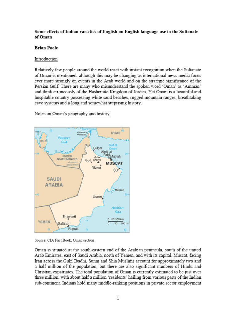 Oman EngToday Art | PDF | Oman | English Language