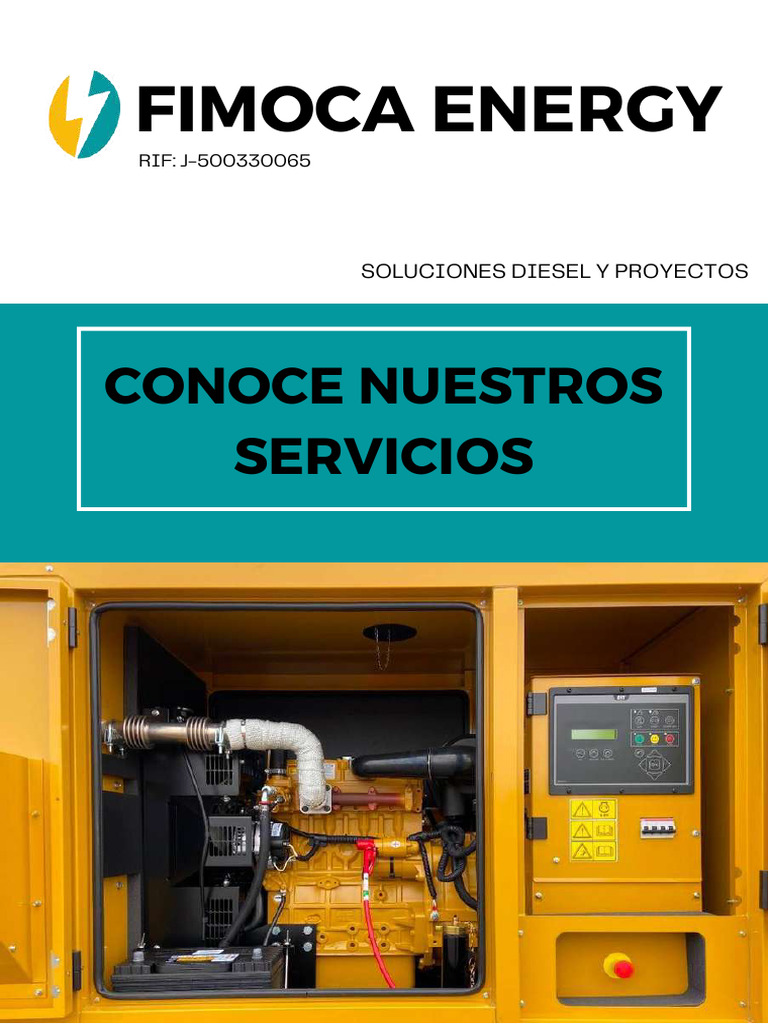 Fimoca Energy - Conoce Nuestros Servicios | PDF | Motor diesel | Ingeniería