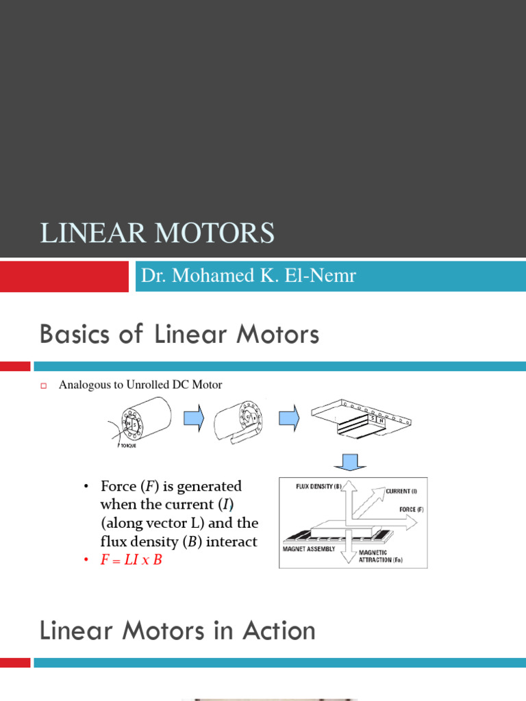 Linear Motor | PDF | Electric Motor | Inductor