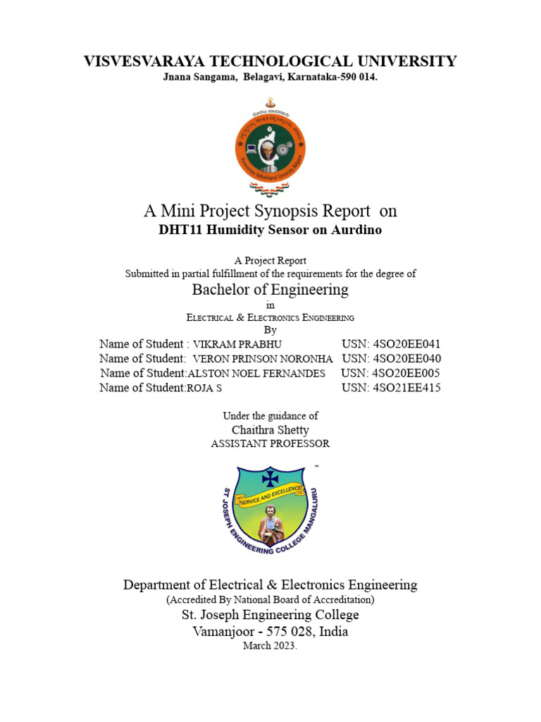 Cover Sheet | Download Free PDF | Sensor | Microcontroller