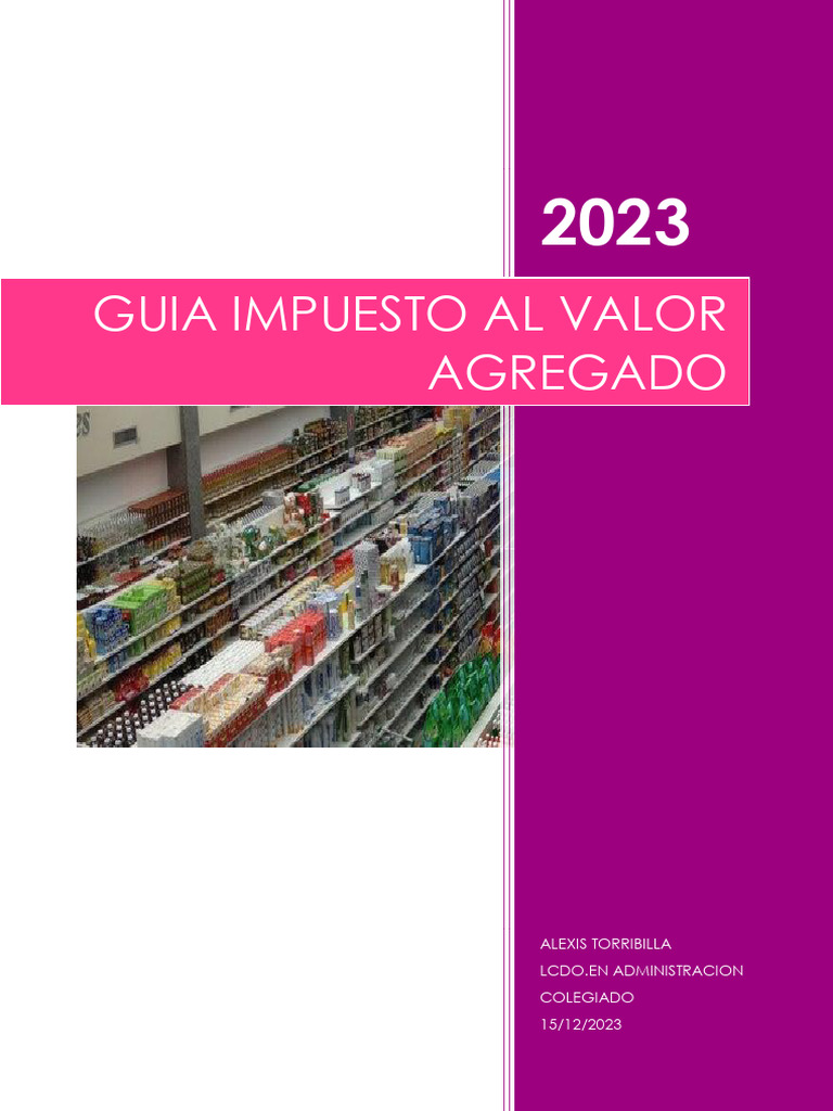 Guia Explicita Del IVA | PDF | Impuesto al valor agregado | Impuestos