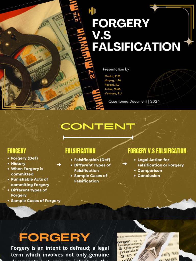 FORGERY Vs FALSIFICATION-7 | PDF | Forgery | Fraud