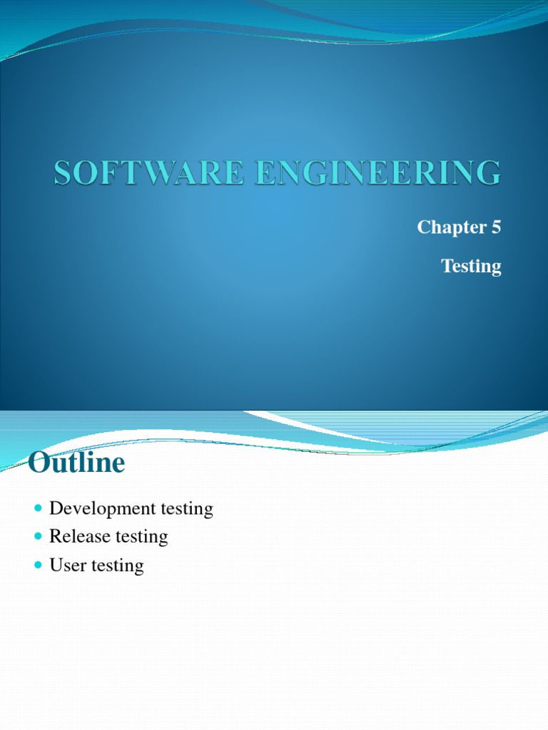 Ch5 - Testing | PDF | Software Testing | Unit Testing