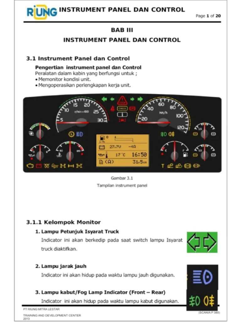# Panel & Indikator DT Volvo # | PDF