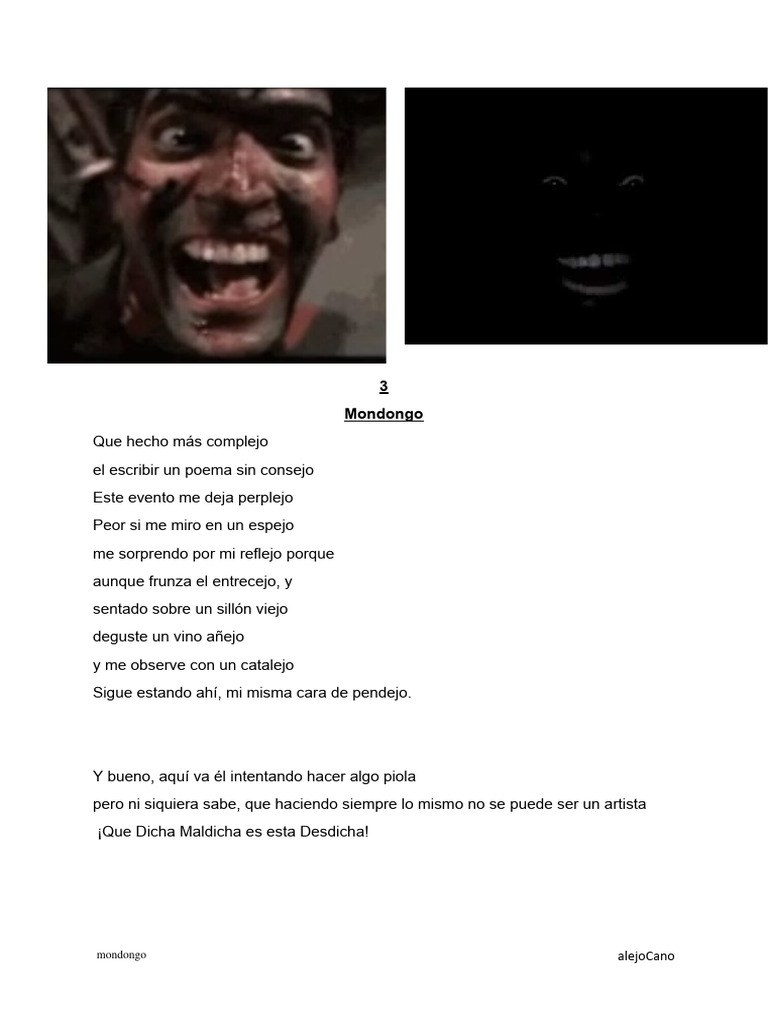 Alejo Cano TP1 Texto en Verso TEII Reescritura II-1 | PDF