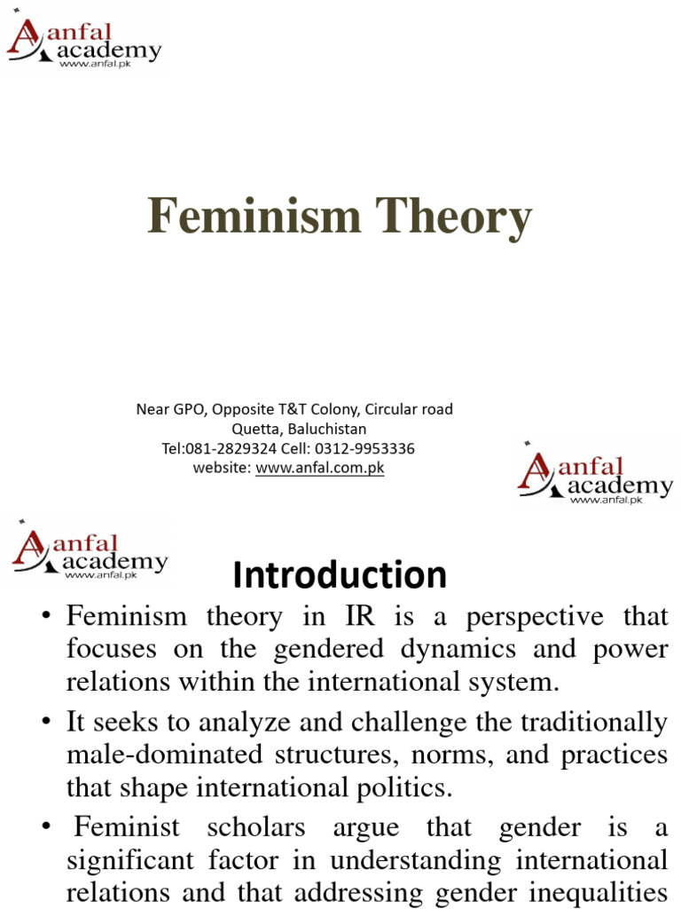 Feminism Theory | PDF | Feminism | Gender Studies