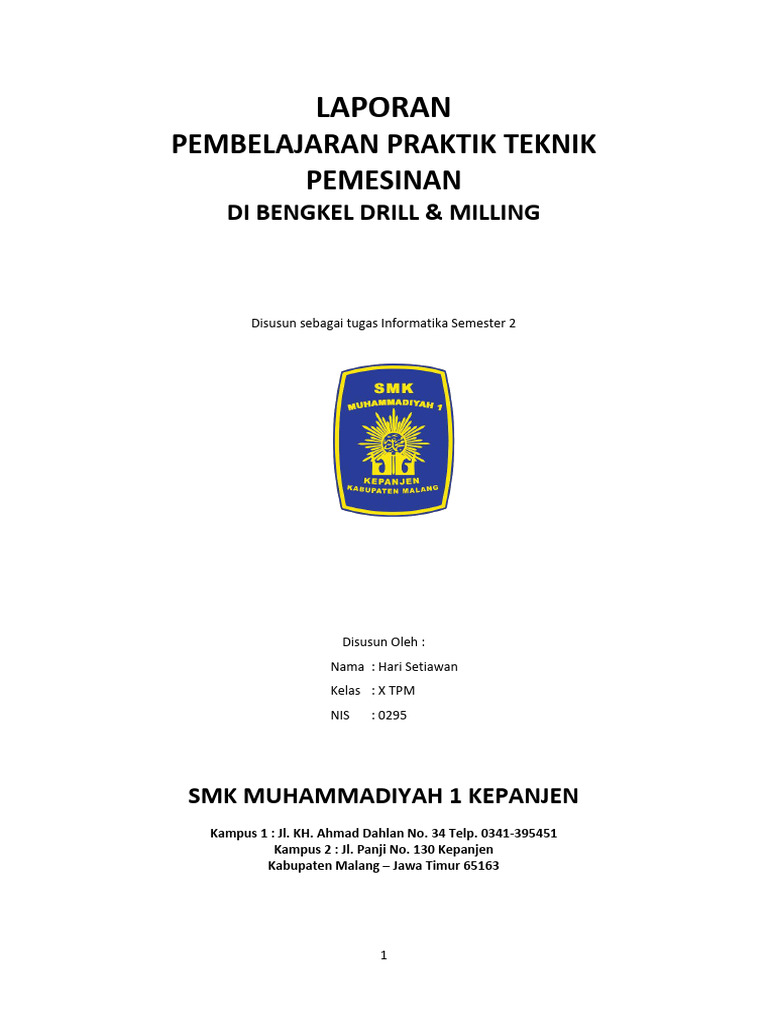 Cover Laporan & Isi Laporan PKL | PDF | Bisnis