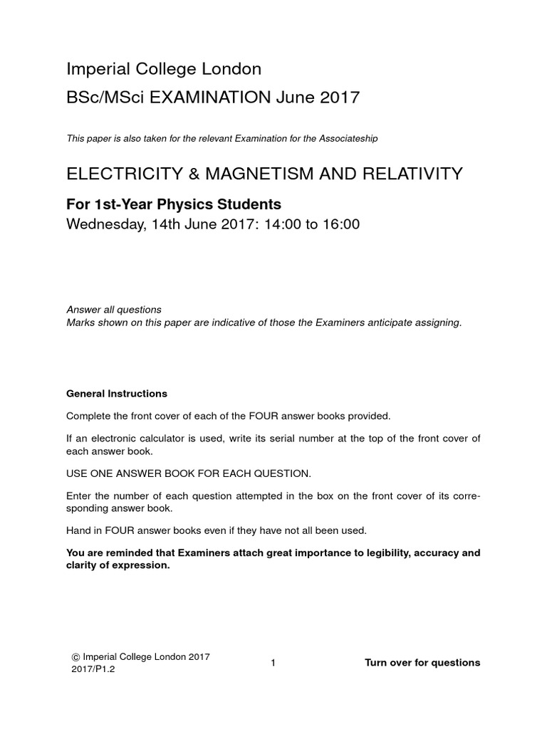 Electricity, Magnetism and Relativity | PDF | Special Relativity ...